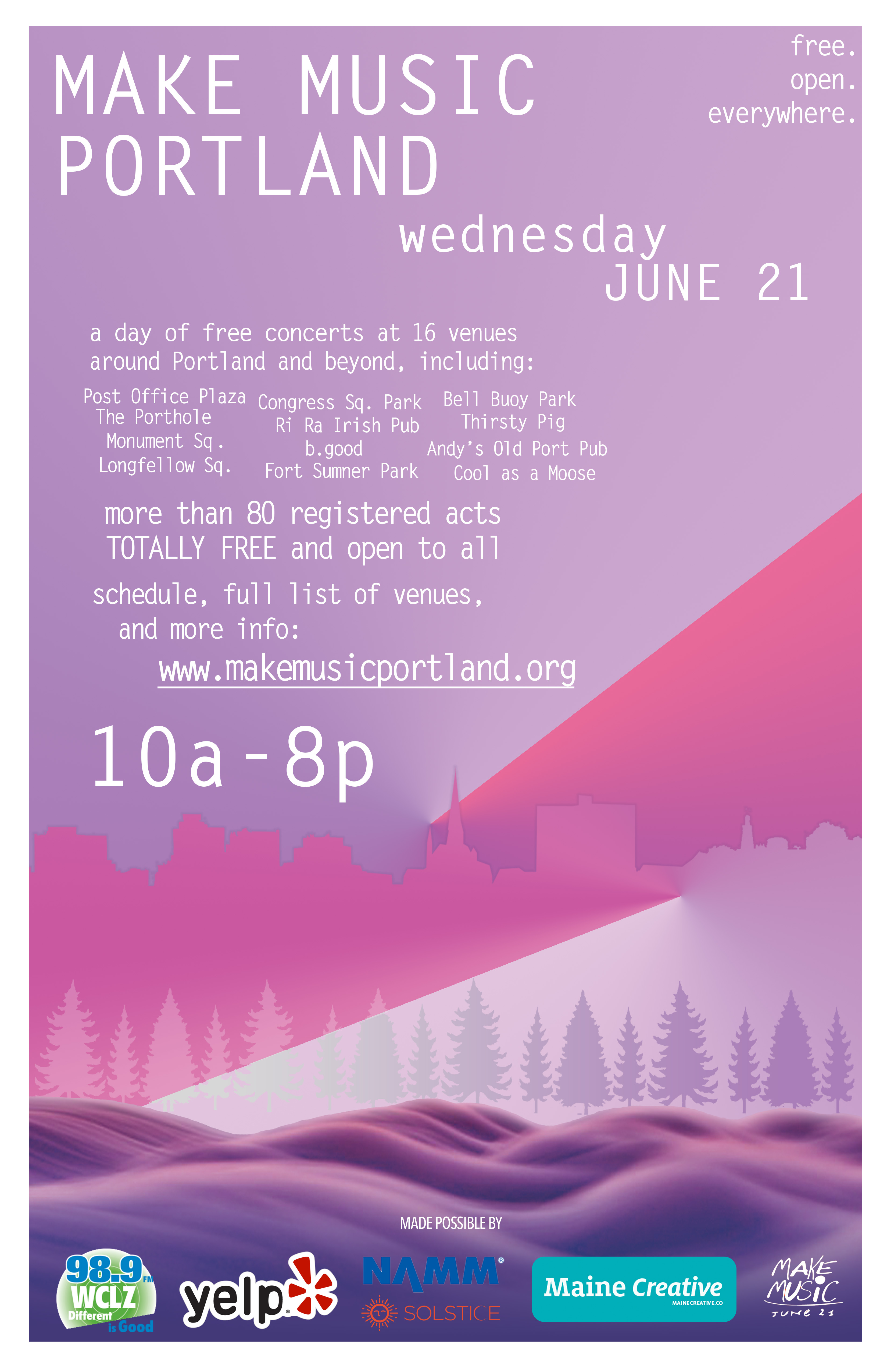 Official posters – Make Music Portland